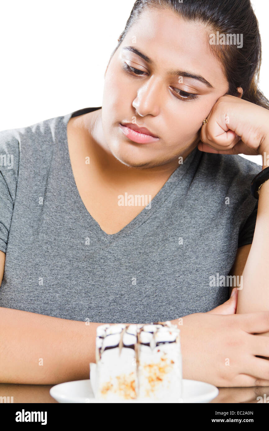 indian Obese Lady Control Over Weight problem Stock Photo - Alamy