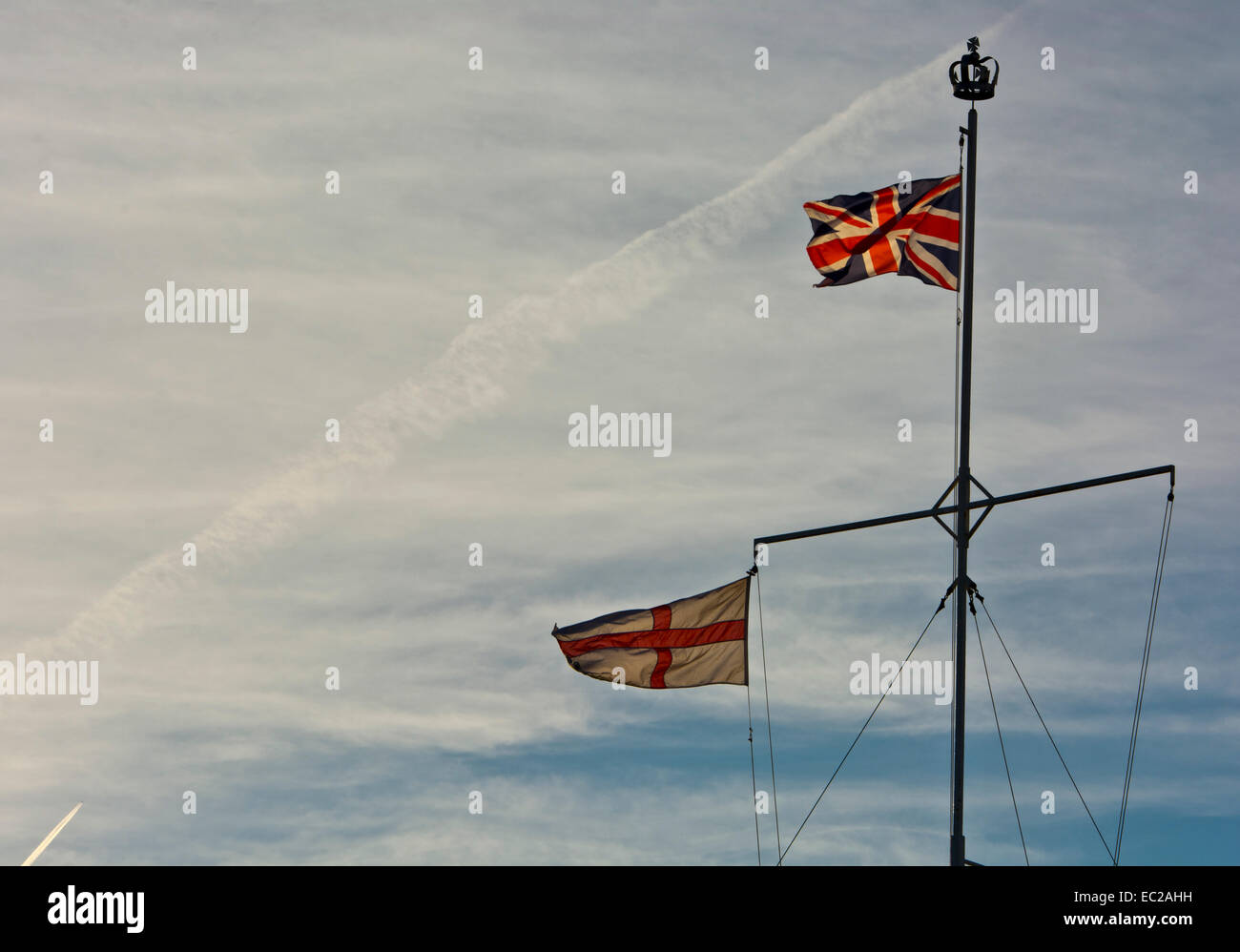Union jack UK and St George’s England flag Stock Photo - Alamy