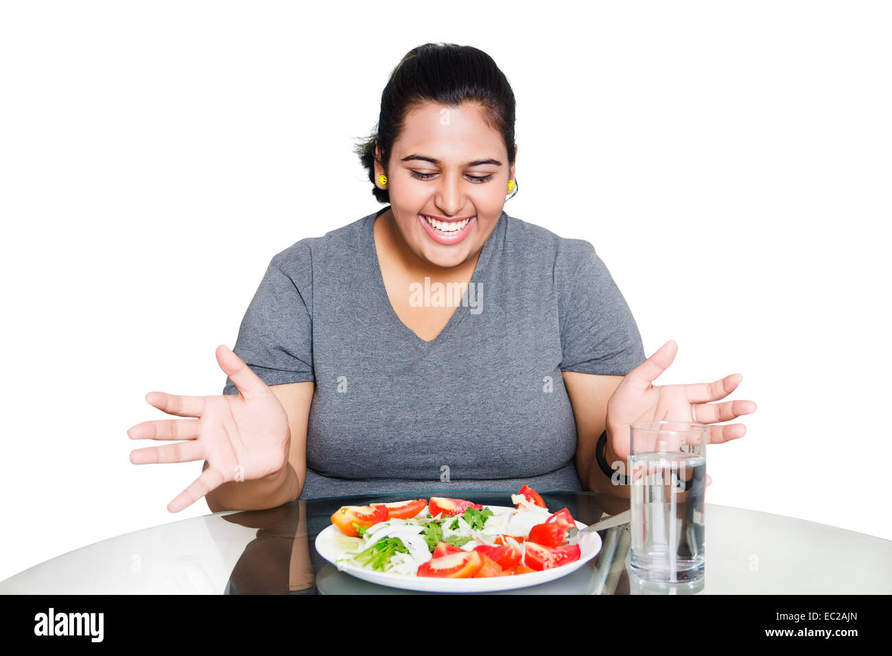 Fat black lady black and white hi-res stock photography and images - Alamy