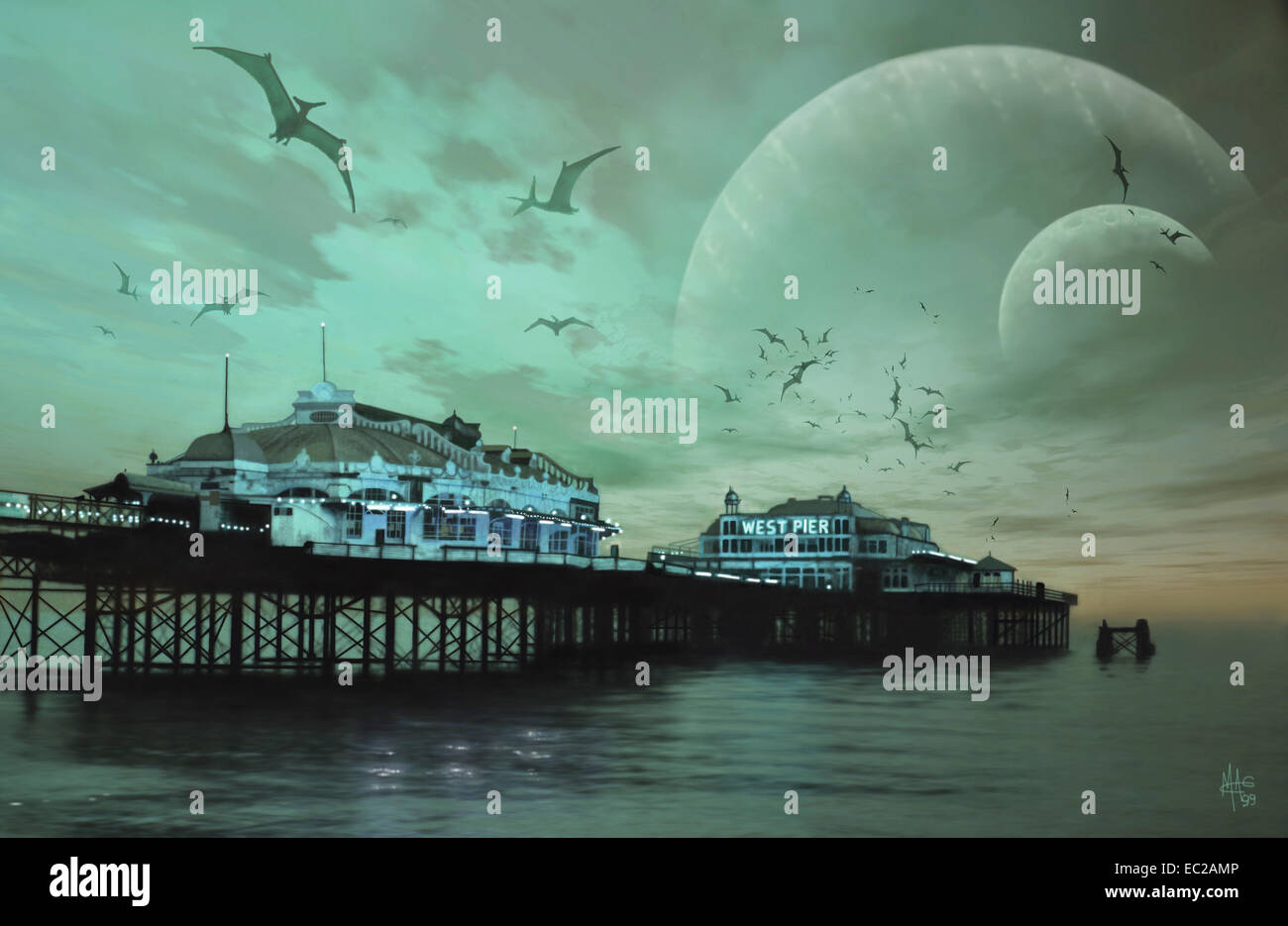 I took a photo of Brighton's West Pier, which was destroyed by fire. I ...