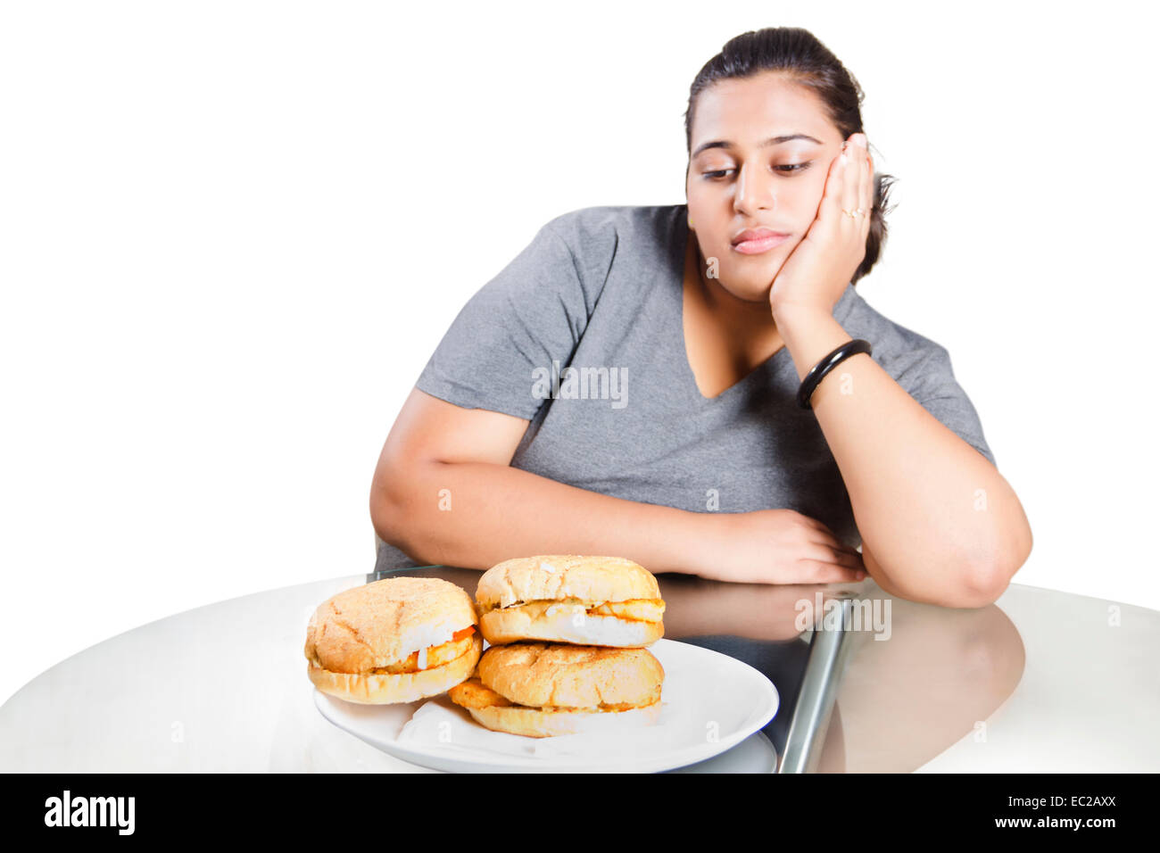 indian Obese Lady Dieting over Weight Stock Photo - Alamy