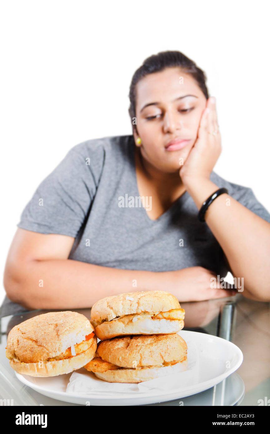 indian Obese Lady Dieting over Weight Stock Photo - Alamy
