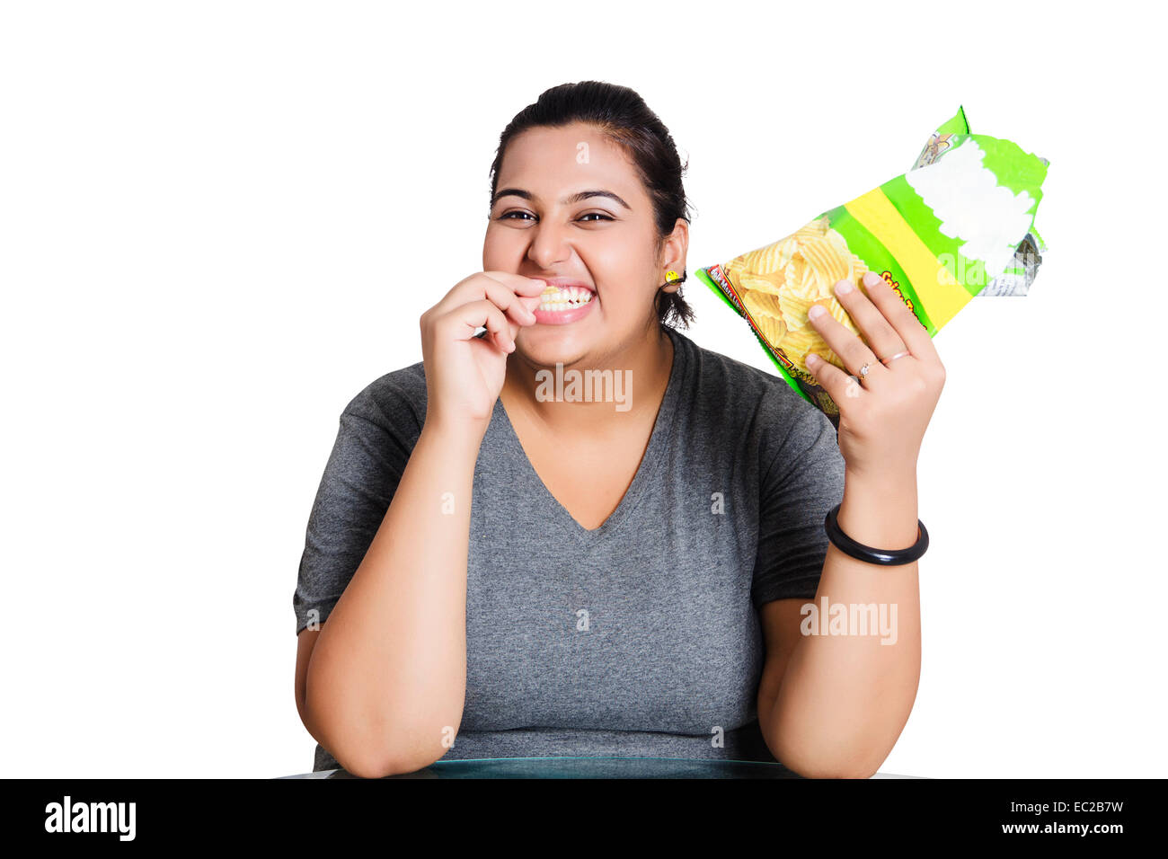 indian Obese Lady Dieting over Weight Stock Photo - Alamy