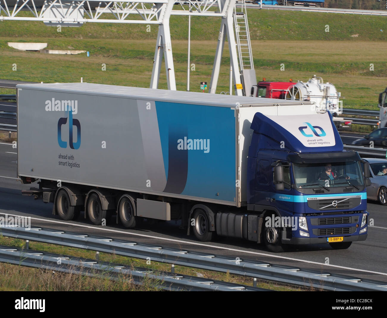Volvo FM 370, CB logistics, Ahead with smart logistics Stock Photo - Alamy
