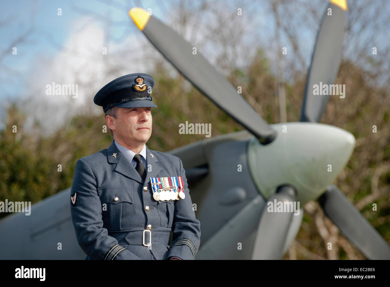 Squadron Leader Shaun Pascoe RAF St Mawgan Newquay Cornwall UK Stock ...
