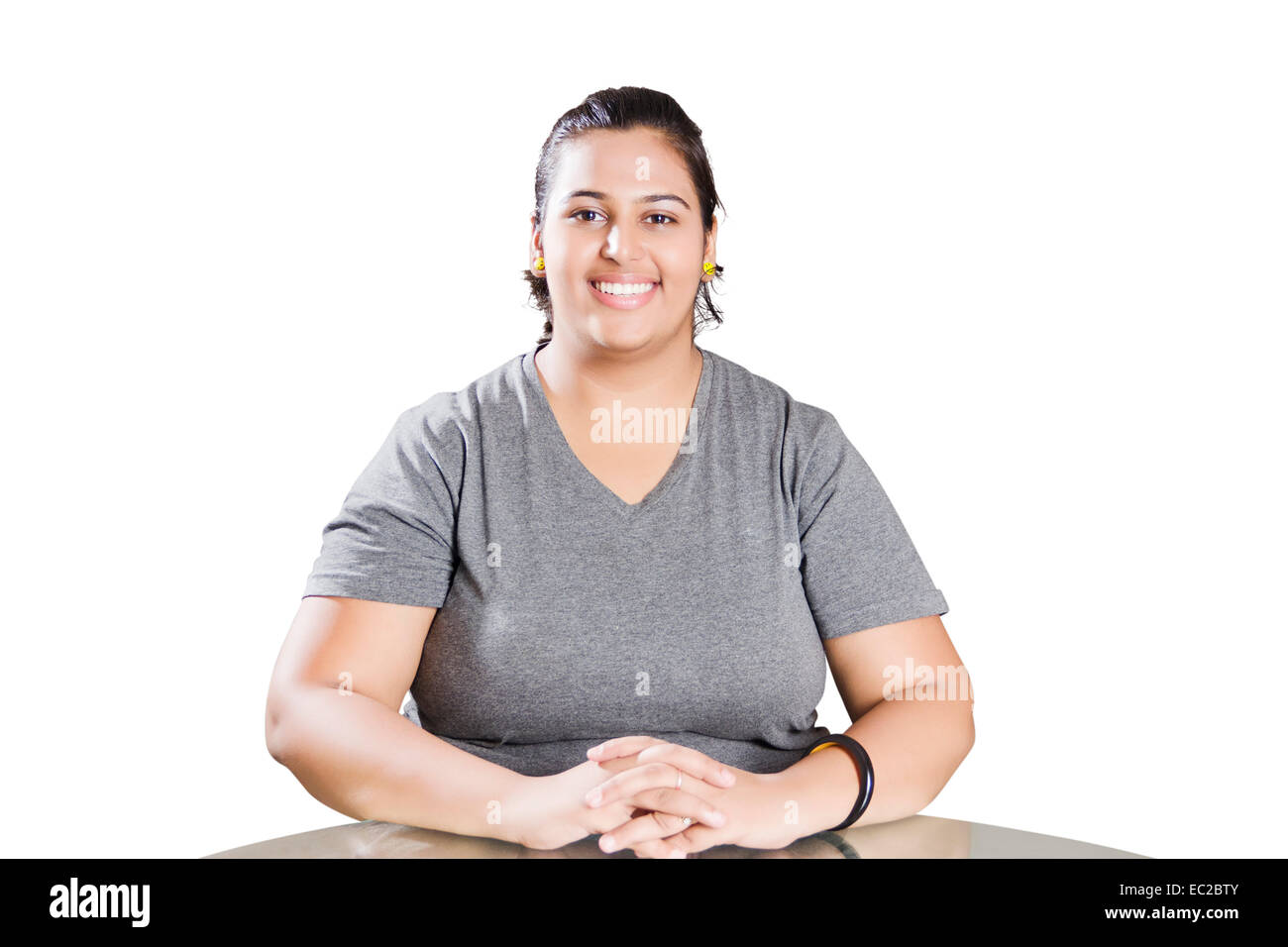 indian Obese Lady Stock Photo - Alamy