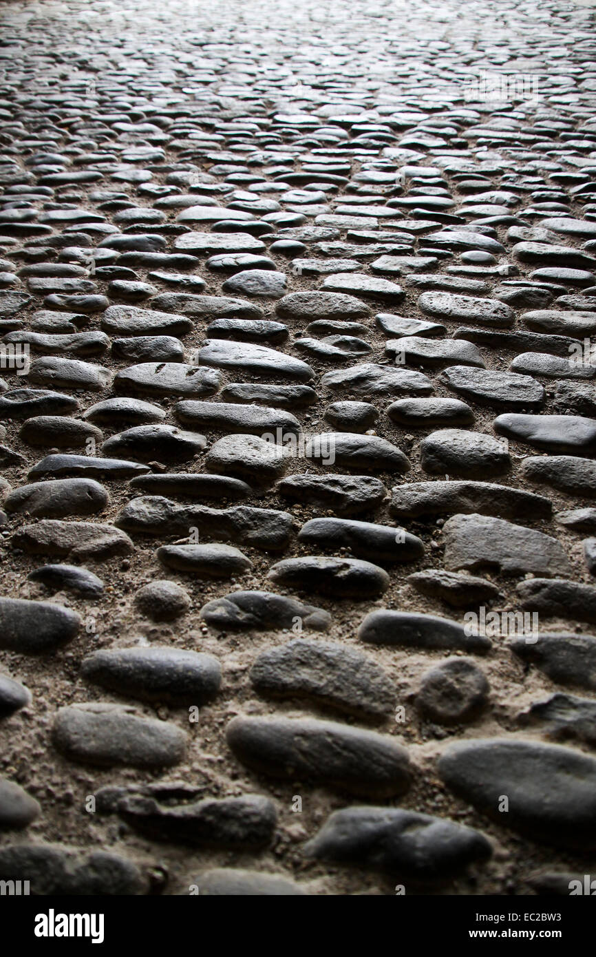 Ancient stone cobbles Stock Photo - Alamy
