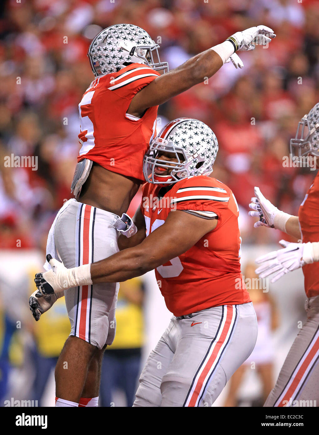 Indianapolis, IN, USA. 06th Dec, 2014. Ohio State Buckeyes running back ...
