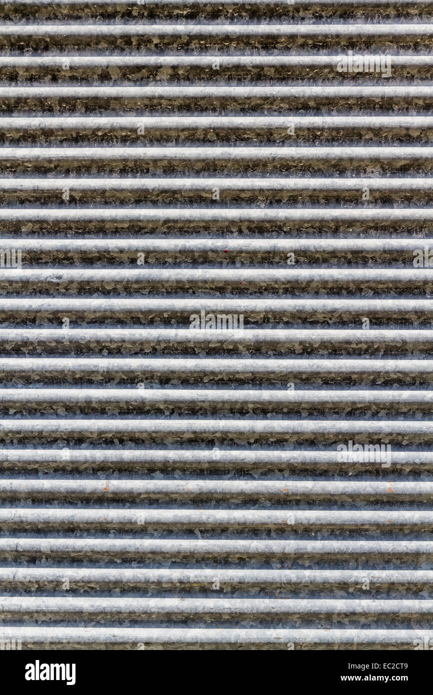 Metal background of the stripped texture of gray garage door Stock ...