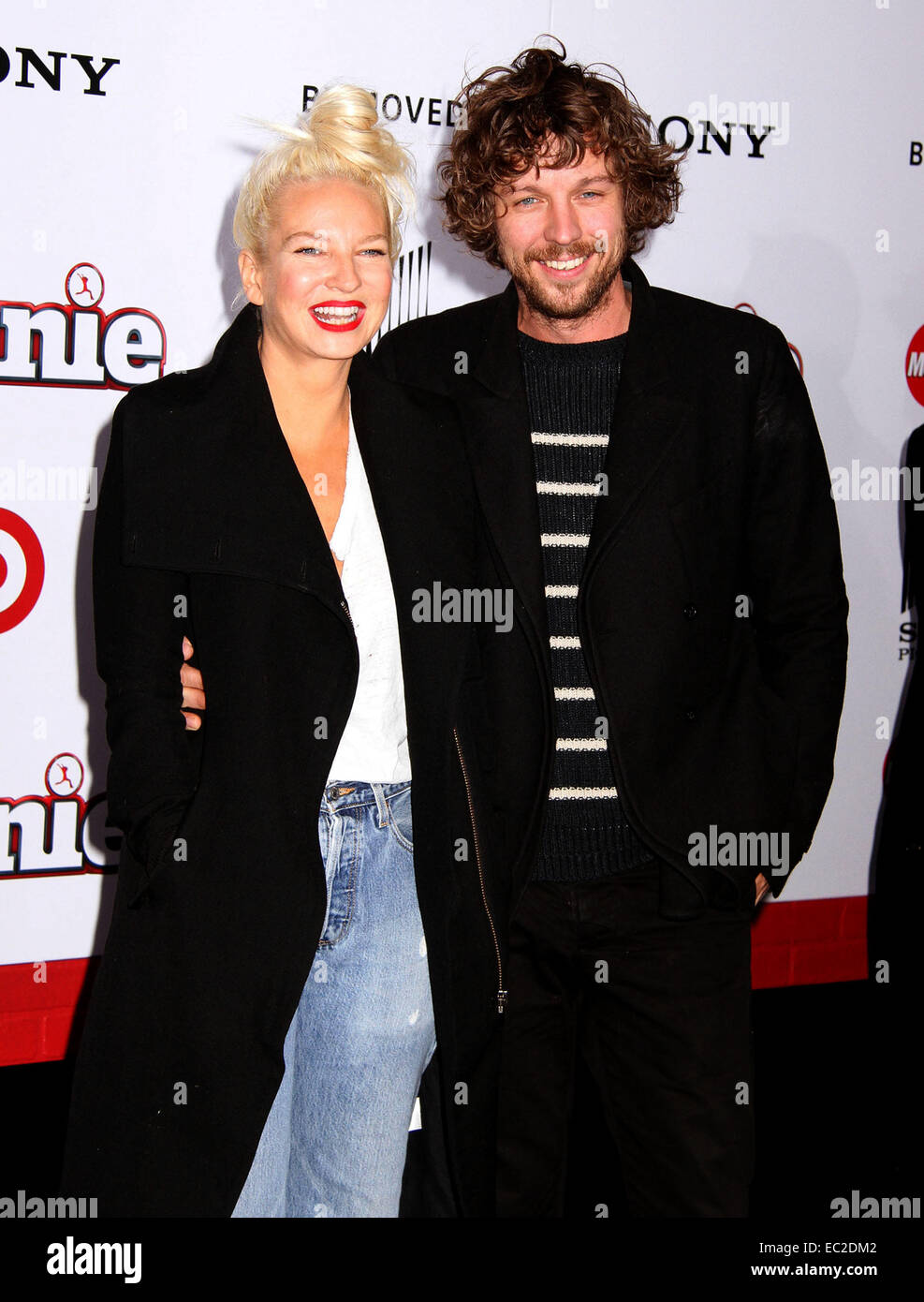 New York, USA. 7th Dec, 2014. Singer SIA and ERIK ANDERS LANG attend ...