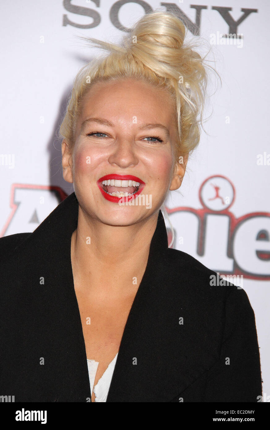 New York, USA. 7th Dec, 2014. Singer SIA attends the world premiere of ...