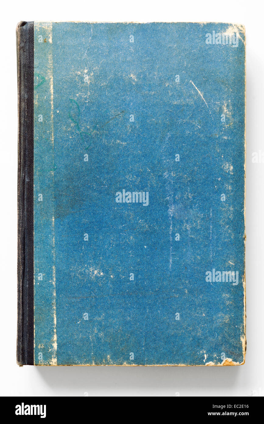 weathered vintage book cover isolated on white Stock Photo - Alamy