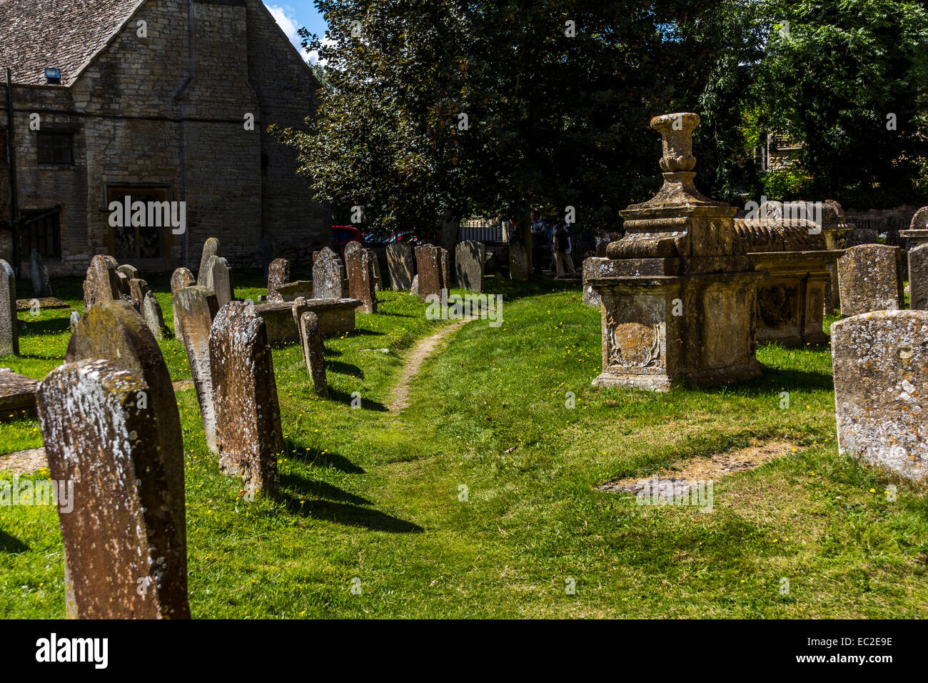 English church graveyard showing tombstones Stock Photo - Alamy