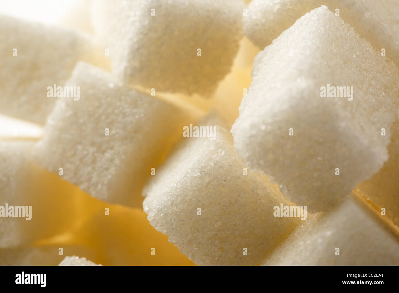 Cubes of sugar in closeup Stock Photo - Alamy