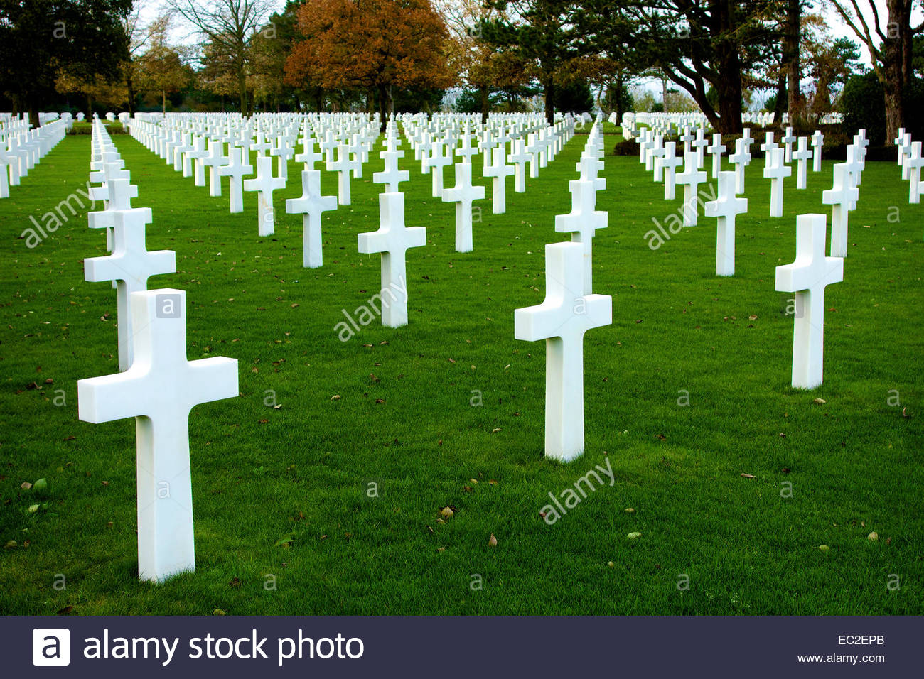 Normandy American Cemetery And Memorial High Resolution Stock ...