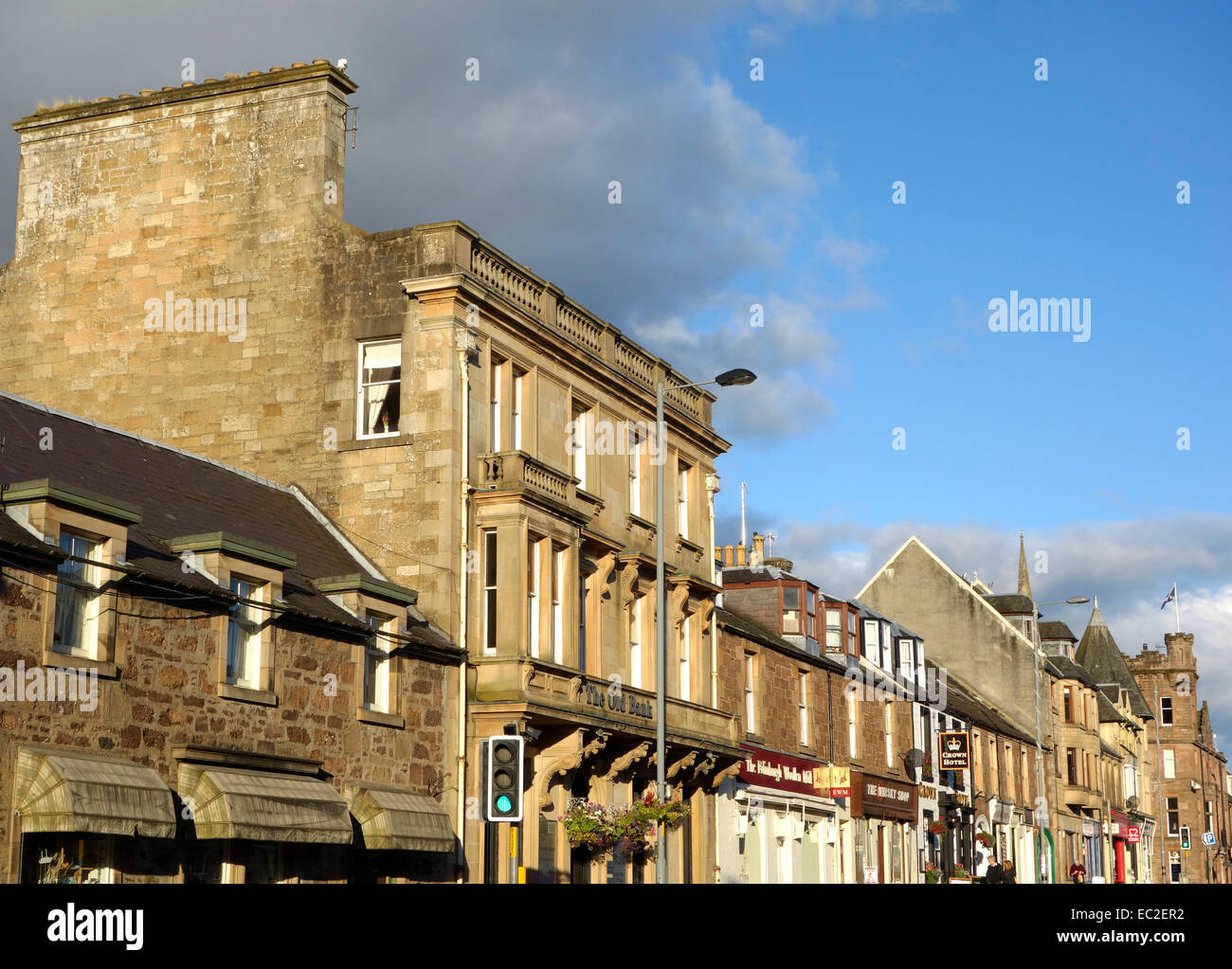 Main Street, Callander, Trossachs, Stirlingshire, Scotland, UK Stock ...
