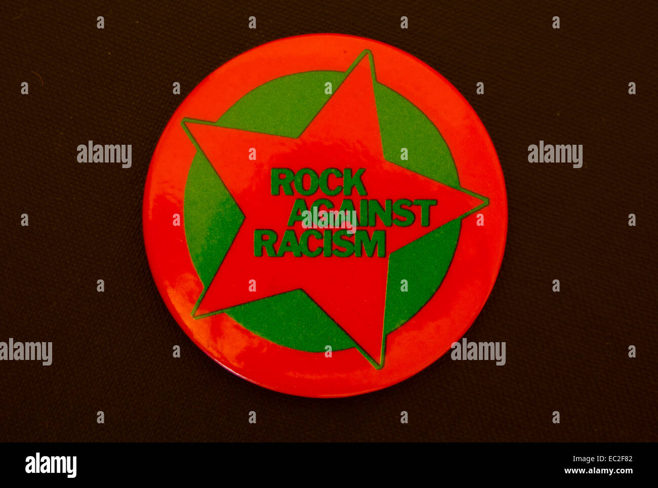 lapel badge of the 1970s promoting the rock against racism campaign ...