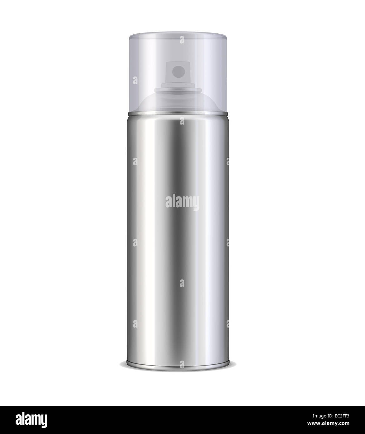 Blank aluminum spray can template, 3d render Stock Photo - Alamy