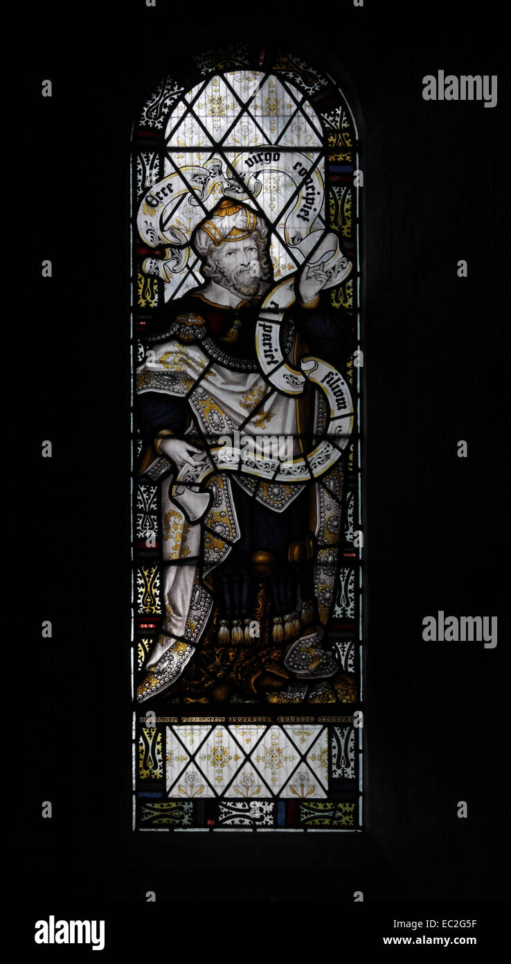 Prophet isaiah stained glass hi-res stock photography and images - Alamy