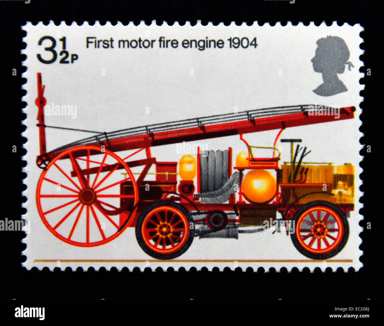 Postage stamp. Great Britain. Queen Elizabeth II. 1974. Bicentenary of ...