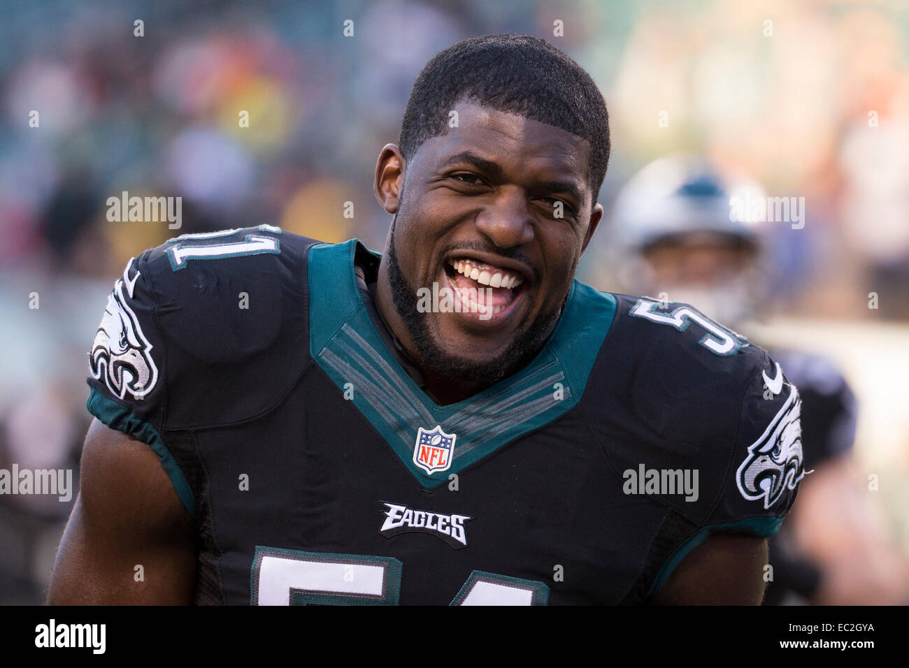 Emmanuel acho eagles hi-res stock photography and images - Alamy