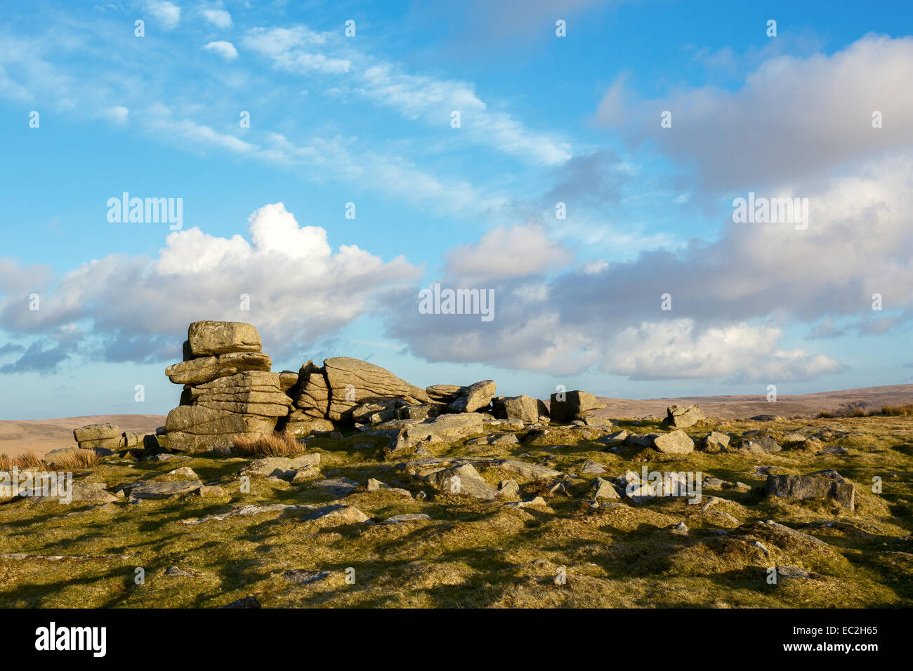 Rowtor Dartmoor National Park Devon Uk Stock Photo - Alamy