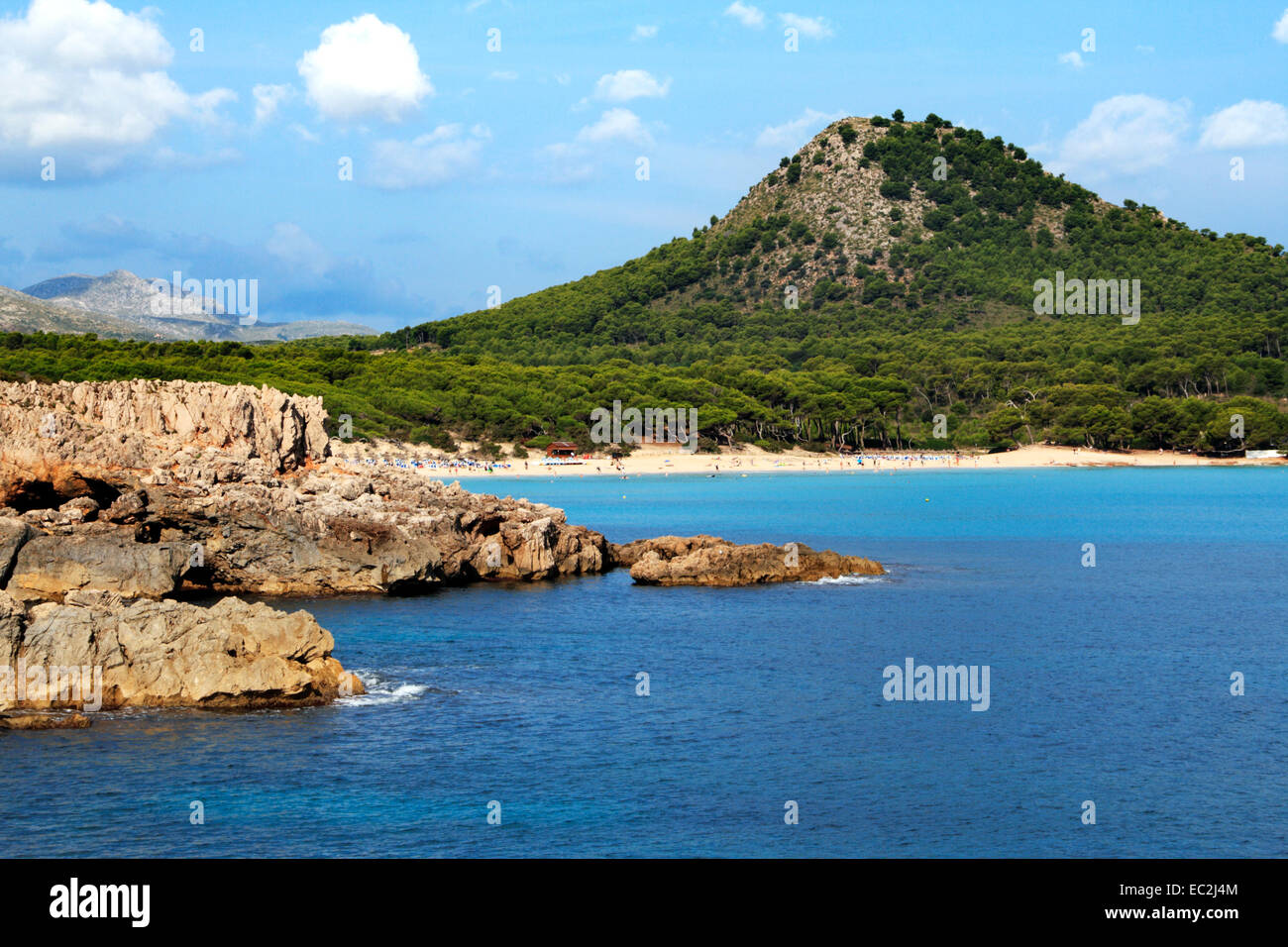 Cala Agulla near the resort of Cala Ratjada in Mallorca, Spain Stock ...