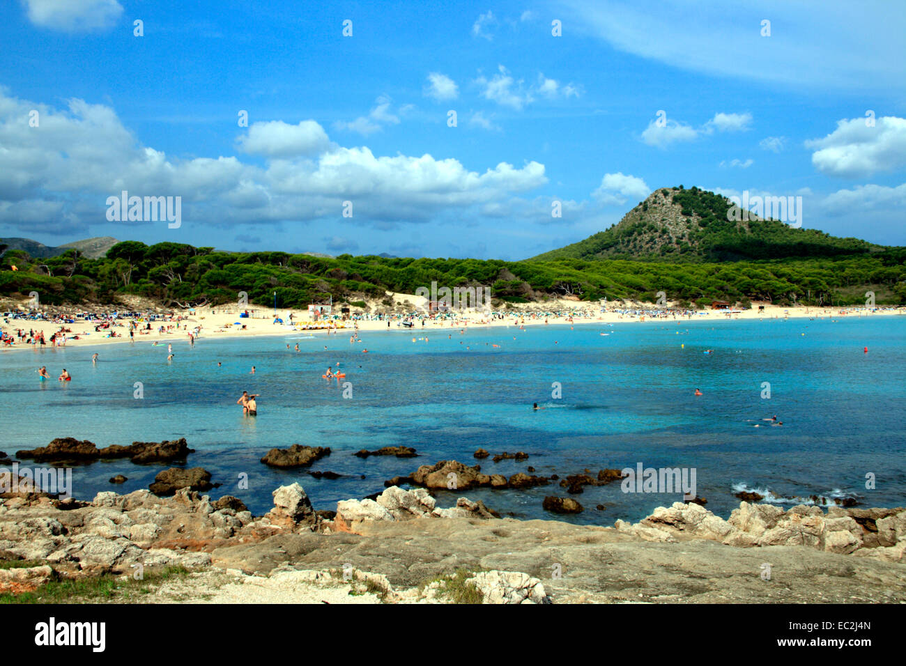 Cala Agulla near the resort of Cala Ratjada in Mallorca, Spain Stock ...
