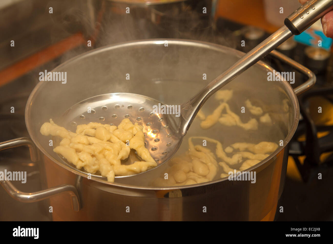 Making homemade Spaetzle Stock Photo - Alamy