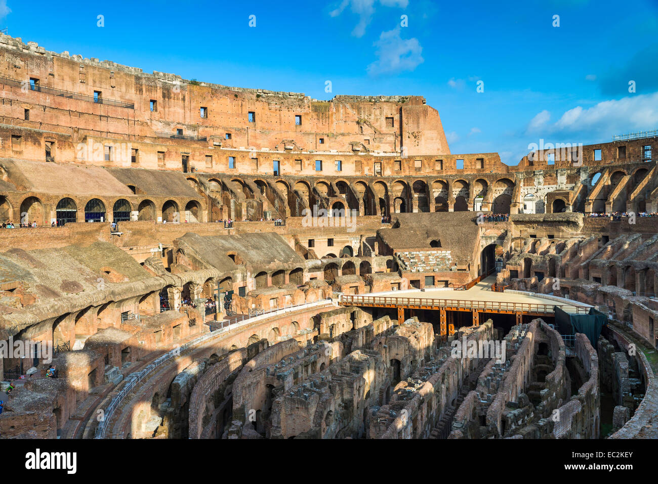 Interior view of the Colosseum- Rome, Italy Stock Photo - Alamy