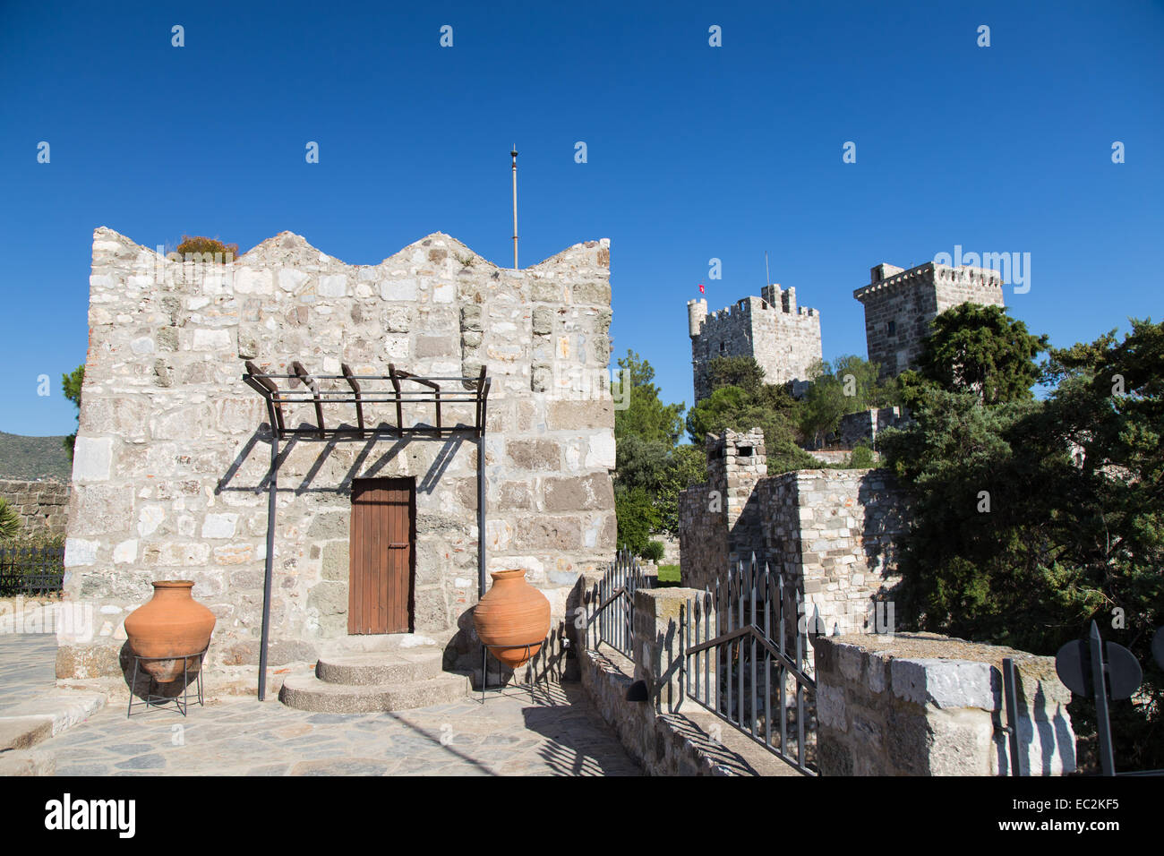 Towers of Bodrum Castle in Aegean Turkey Stock Photo - Alamy