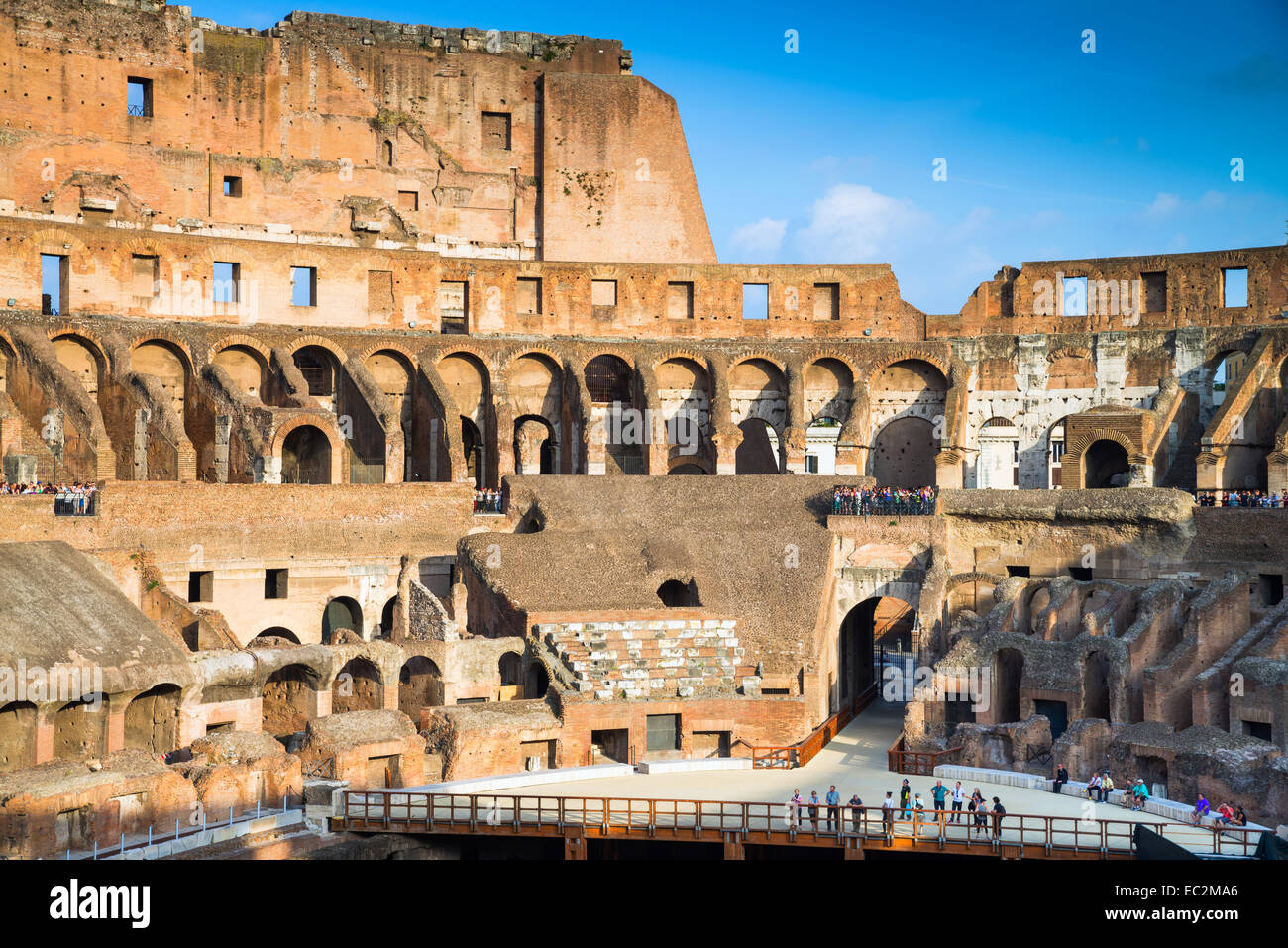 Interior view of the Colosseum- Rome, Italy Stock Photo - Alamy
