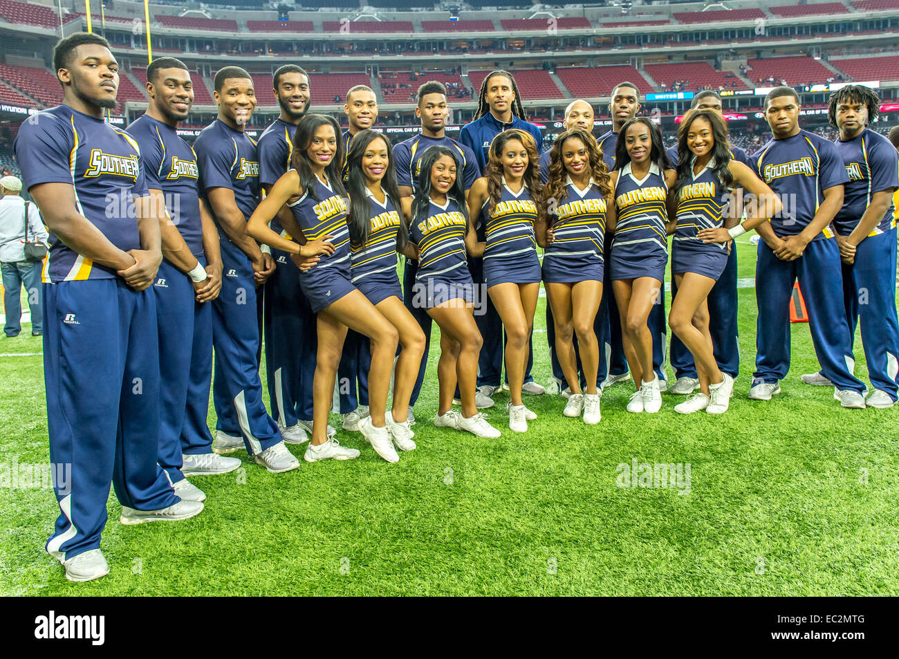 Houston, TX, USA. 6th Dec, 2014. Southern University cheerleaders ...