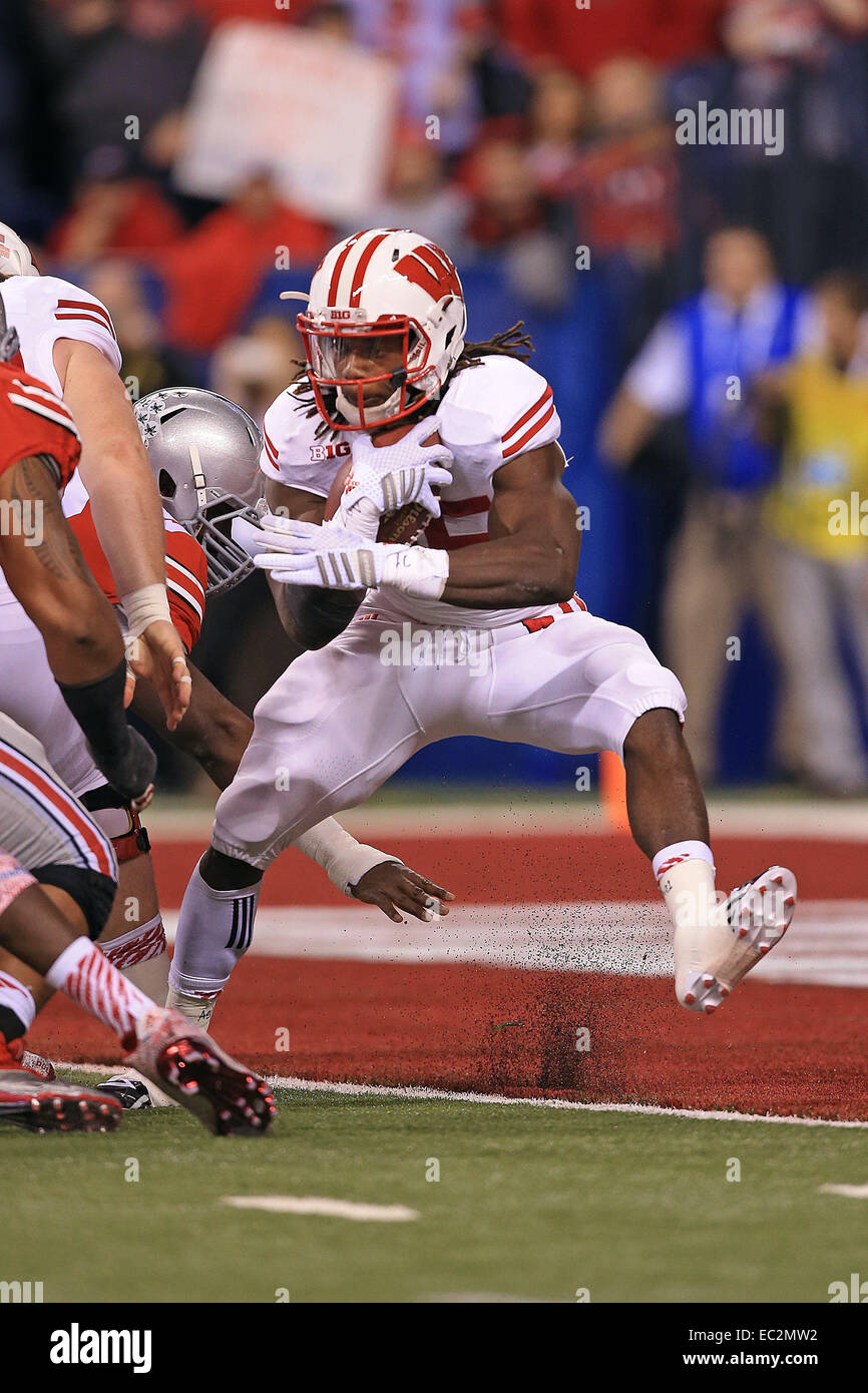 December 06, 2014 Indianapolis, IN: Wisconsin Badgers running back ...