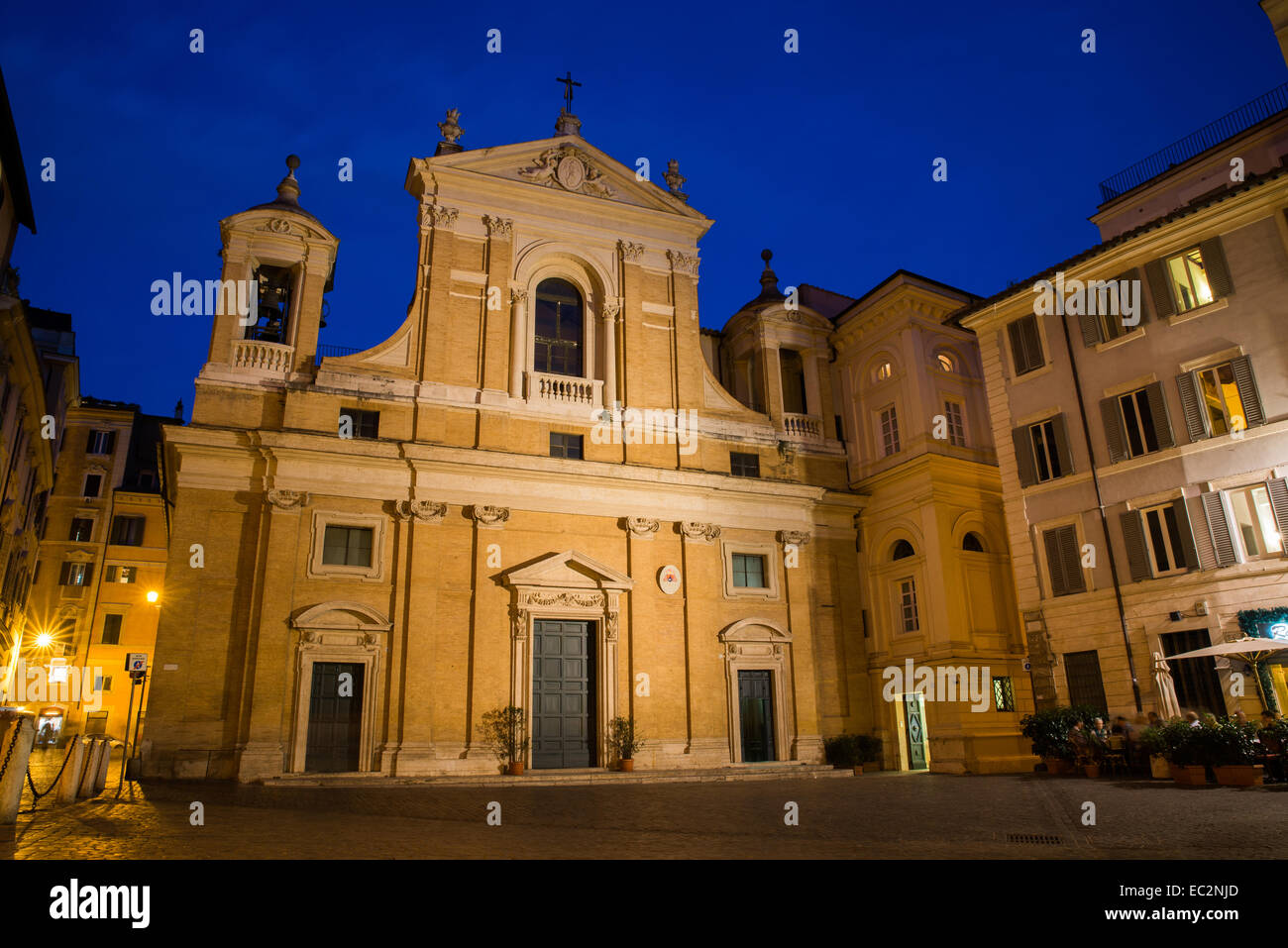 Rome, Italy. Church of Santa Maria in Aquiro in Piazza Capranica Stock ...