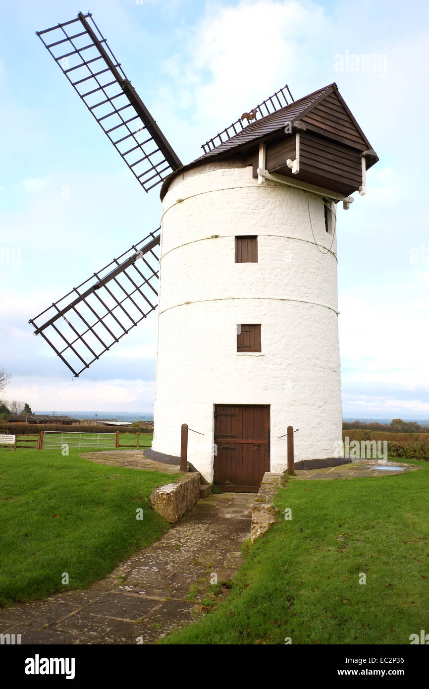 Badgeworth windmill in Somerset, England Stock Photo - Alamy