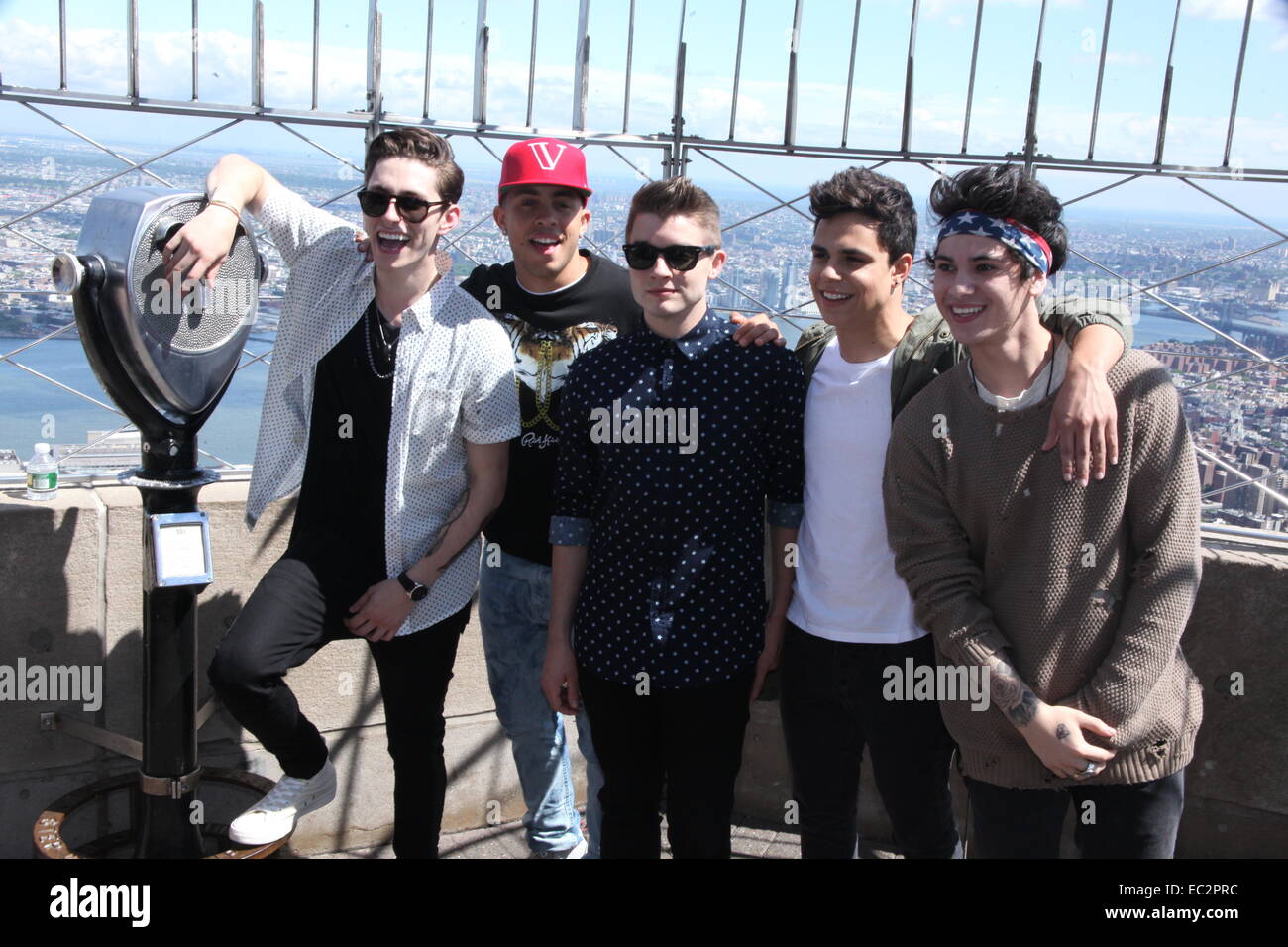 American boy band, Midnight Red visit The Empire State Building ...