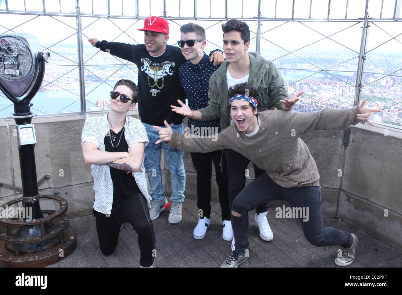 American boy band, Midnight Red visit The Empire State Building ...