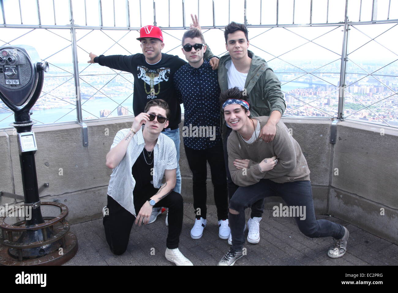 American boy band, Midnight Red visit The Empire State Building ...
