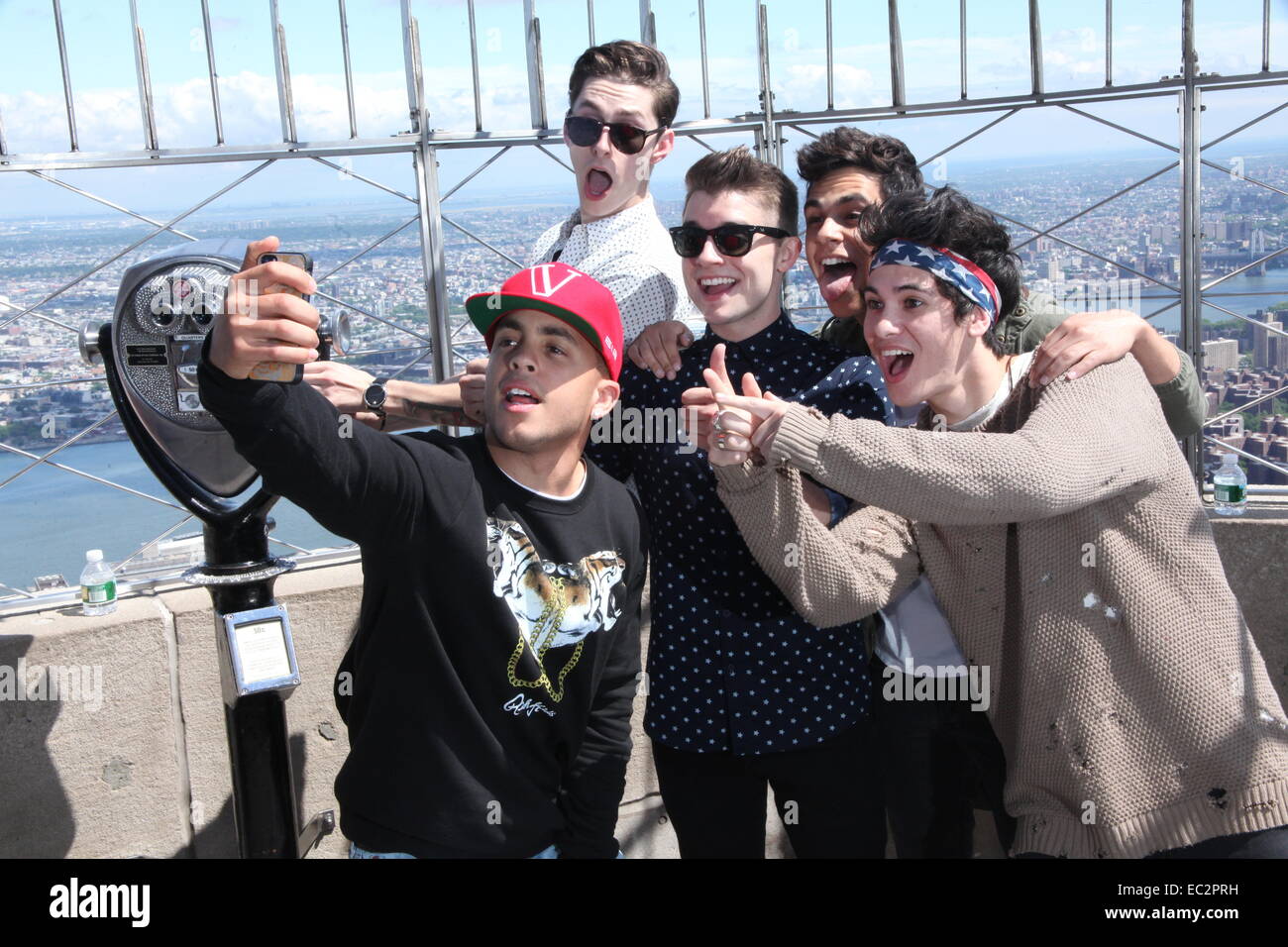 American boy band, Midnight Red visit The Empire State Building ...