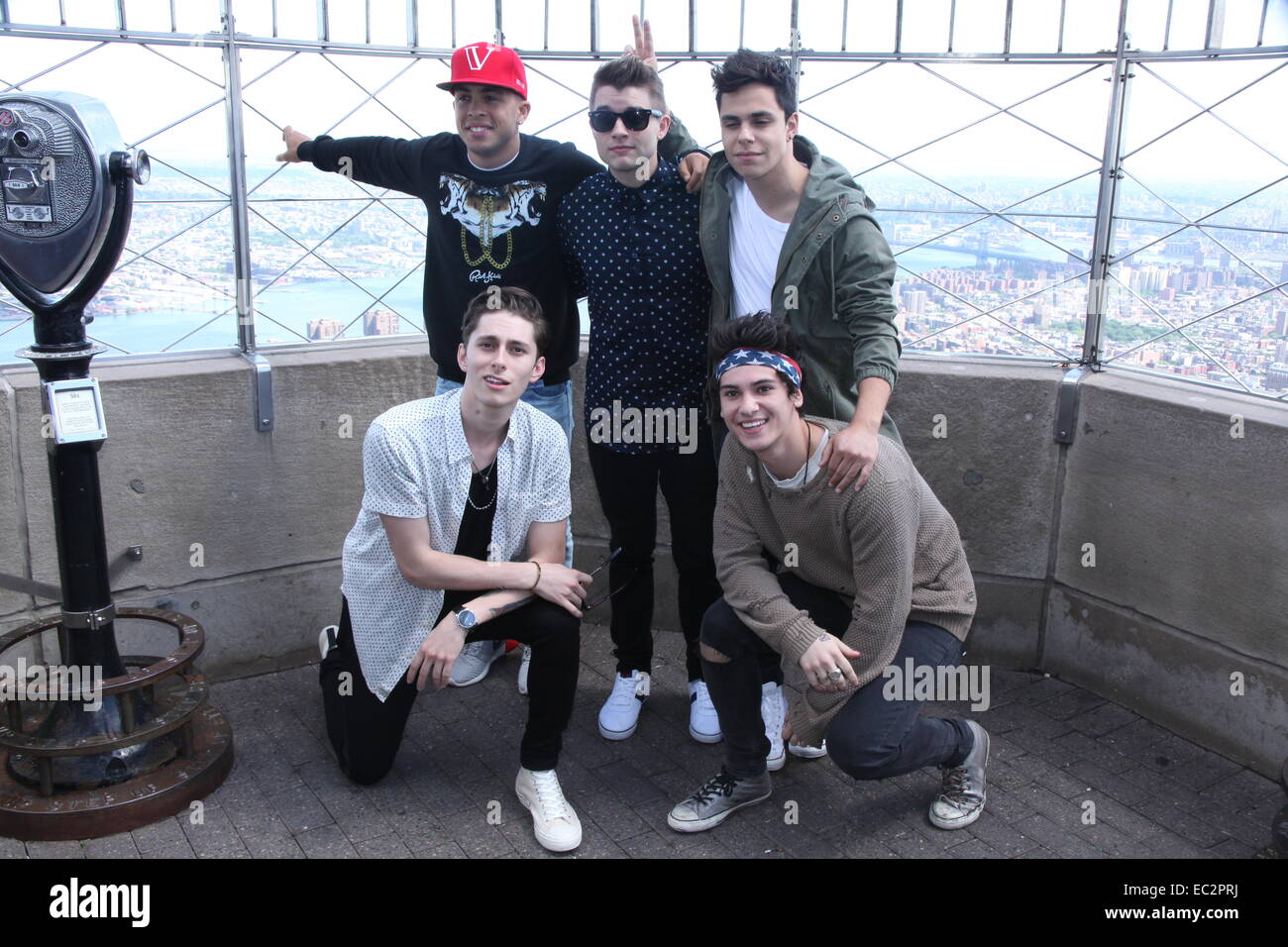 American boy band, Midnight Red visit The Empire State Building ...