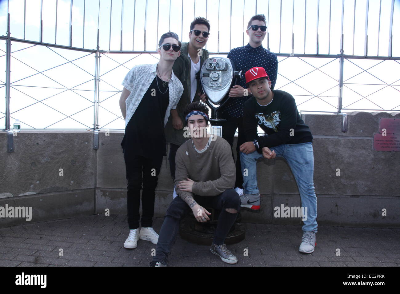 American boy band, Midnight Red visit The Empire State Building ...