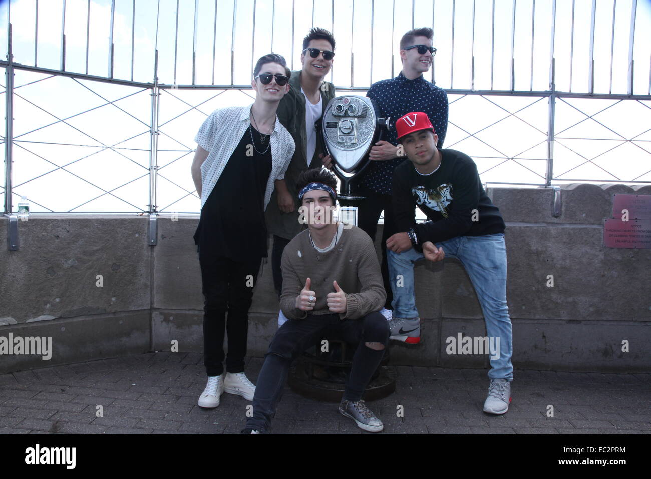 American boy band, Midnight Red visit The Empire State Building ...