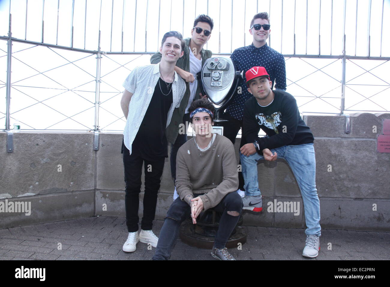 American boy band, Midnight Red visit The Empire State Building ...