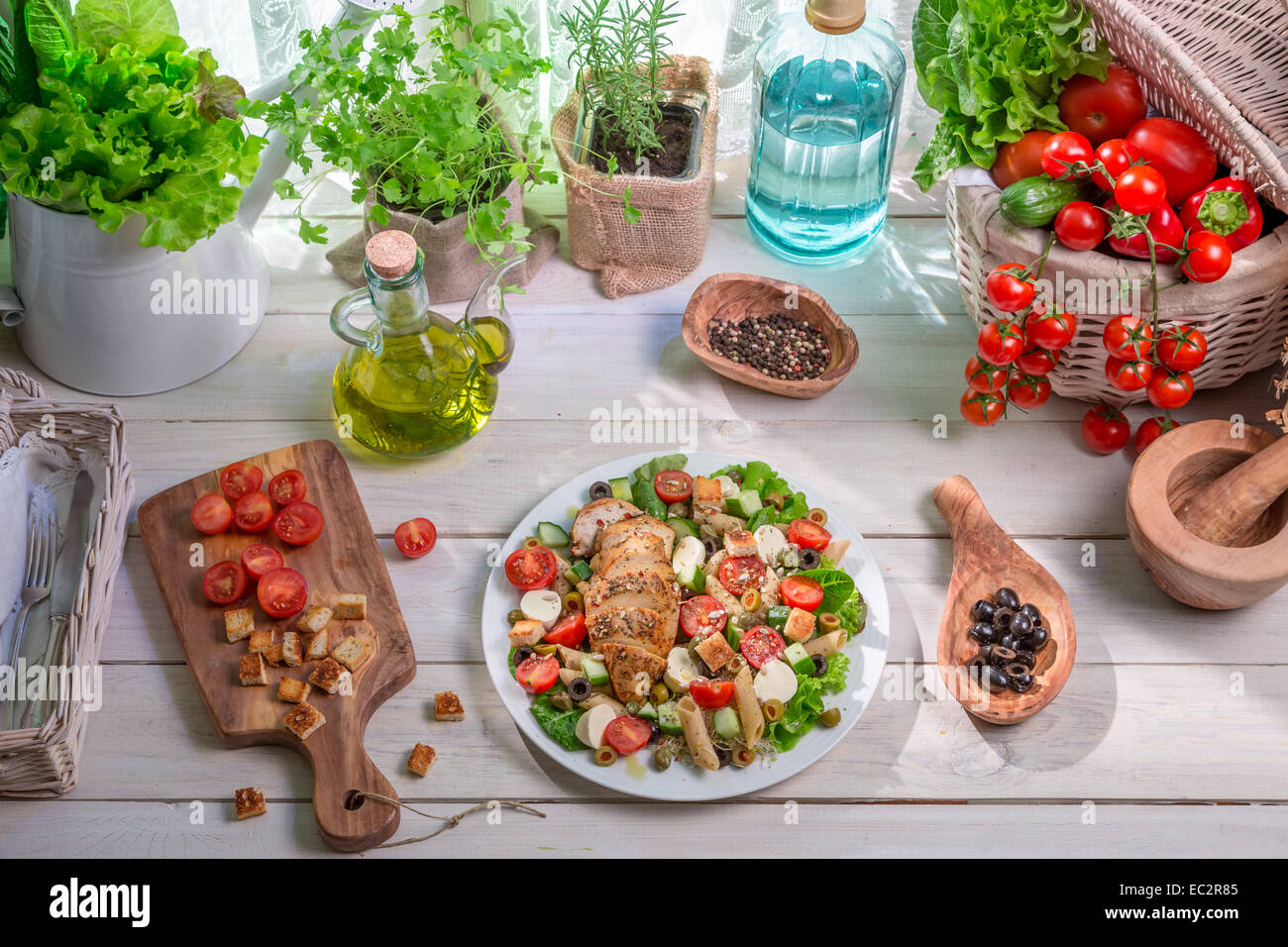 Caesar salad in studio hi-res stock photography and images - Alamy