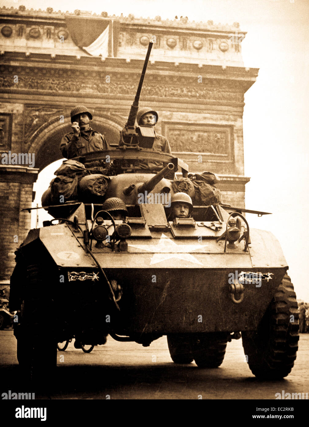 "We couldn't stick around long though. The Jerries were on the run and ...