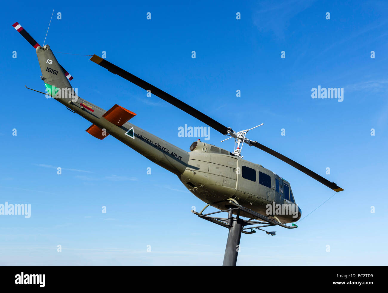 A Bell UH-1H "Huey" helicopter at the USS Alabama Battleship Memorial ...