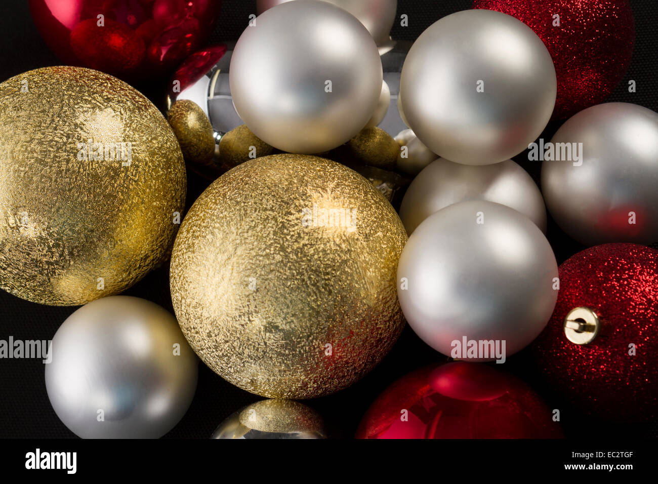 Gold seasonal ornaments hi-res stock photography and images - Alamy