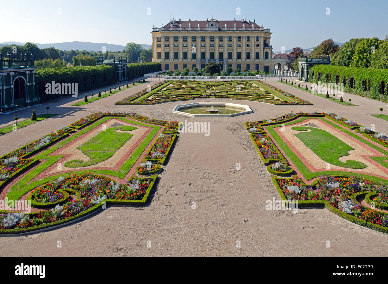 Europe the schonbrunn palace the crown prince garden privy garden hi ...