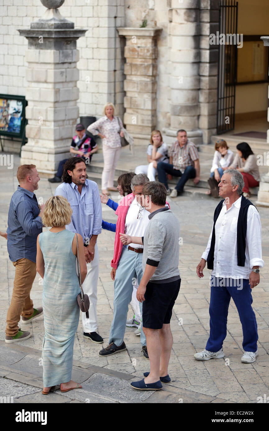 Fabiola Beracasa and Jason Beckman in Dubrovnik town ahead of their ...